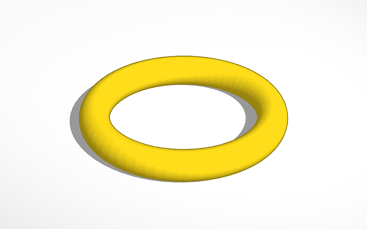 3D design Sonic Ring - Tinkercad