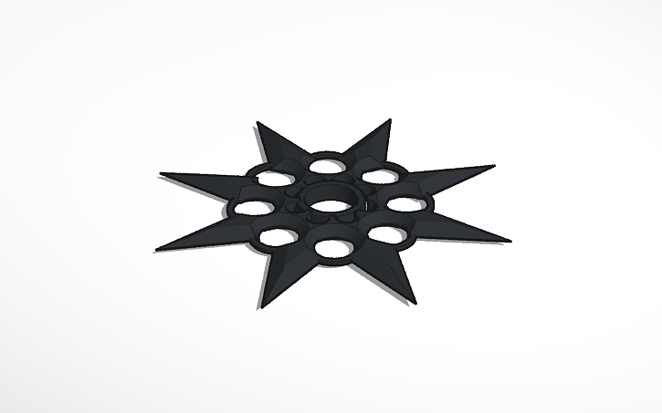 3D design ninja star | Tinkercad