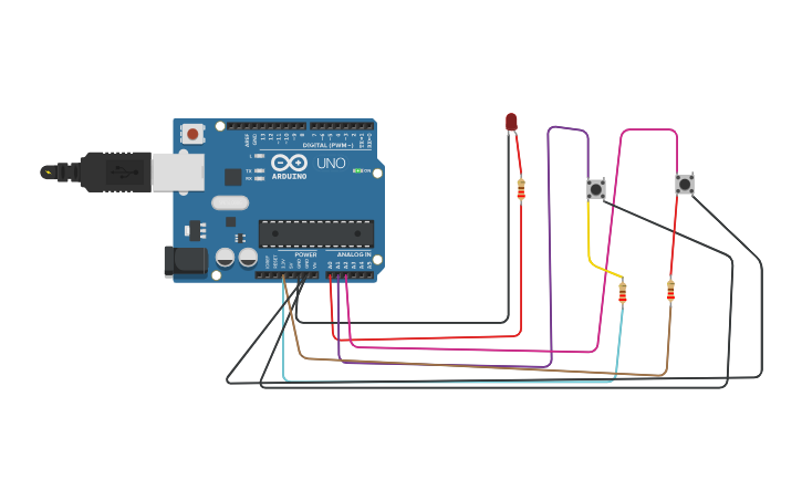 Circuit design control LED - Tinkercad Circuit design control LED - Tinkercad
