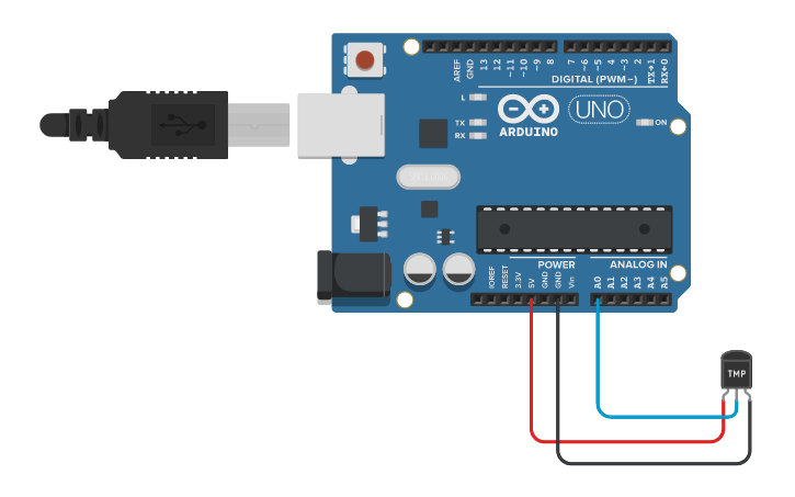 Circuit design TMP -36 | Tinkercad