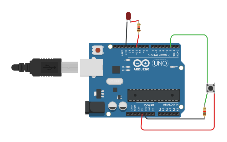 Circuit Design Blinker Tinkercad