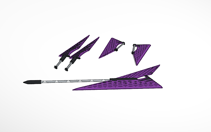 3D design Poisoncution Axe,Dual Poison Blades, Dual Poison Swords ...