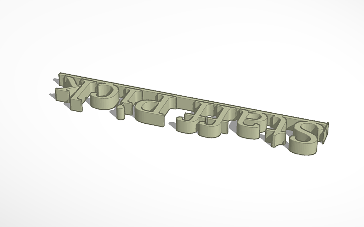 3D design words - Tinkercad