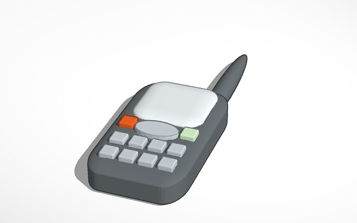 3D design old phone - Tinkercad