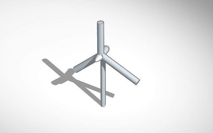 3D design Wind turbine - Tinkercad