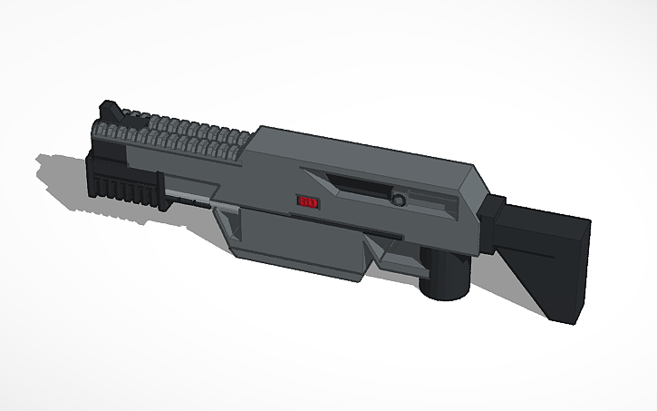 3D design upgraded pulse rifle from:alien - Tinkercad