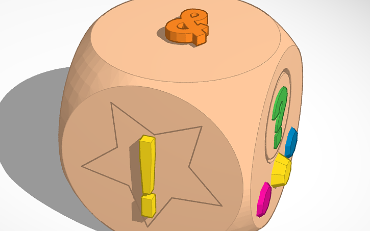 3D design dice | Tinkercad