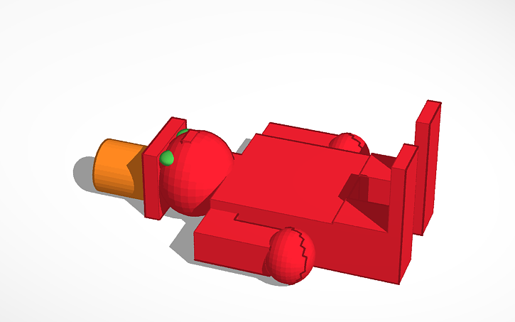 3D design robot-man bart - Tinkercad