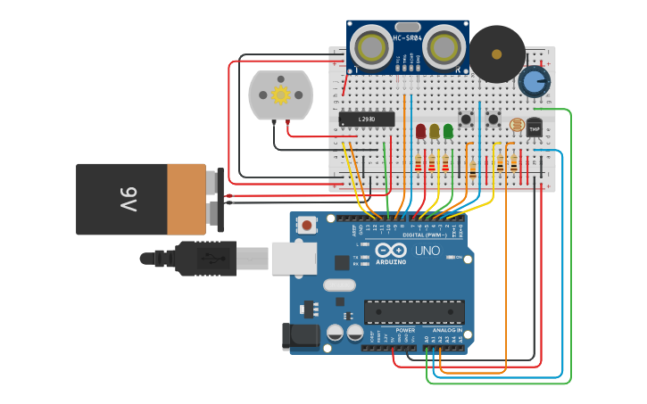 Circuit Design Copy Of Set Of Arduino Tinkercad