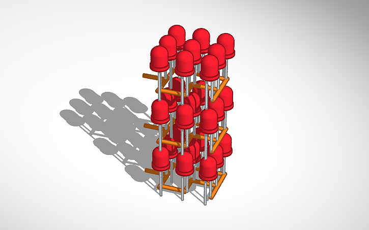 3D design leds - Tinkercad