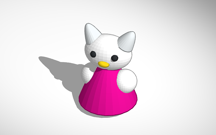 3D design hello kitty | Tinkercad