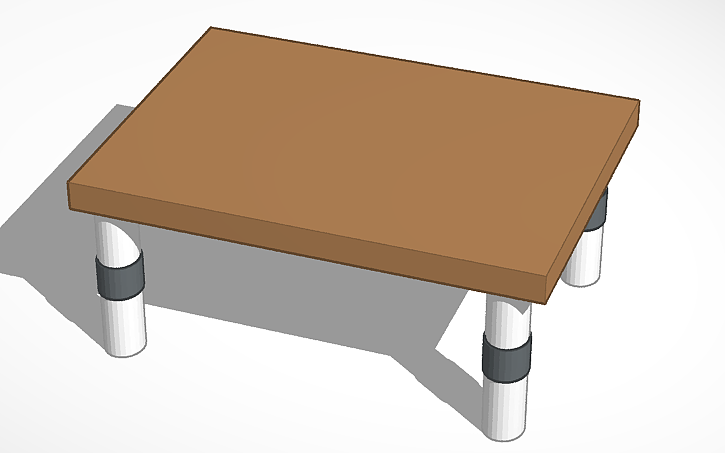 3D design Paper Table Challenge - Tinkercad