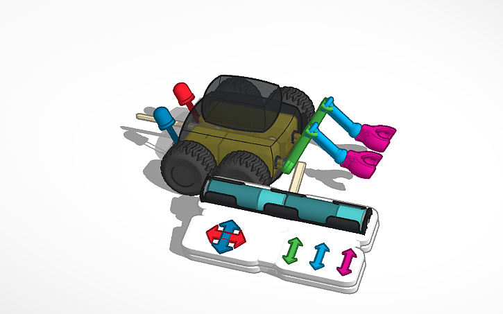 3D design Mini excavadora | Tinkercad