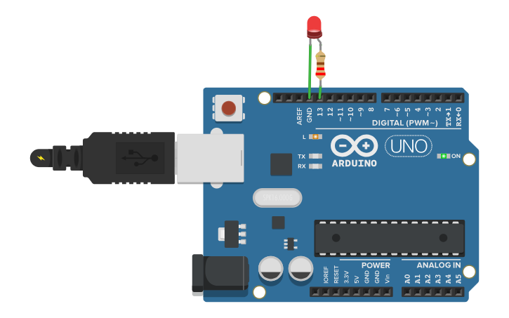 Circuit design 22_Blink Without Delay - Tinkercad Circuit design 22_Blink Without Delay - Tinkercad