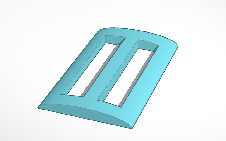 3D design Belt Buckle - Tinkercad