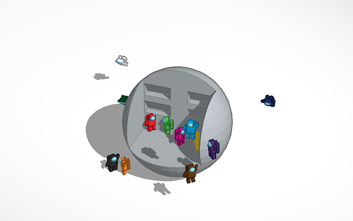 3D design Among Us Meeting | Tinkercad