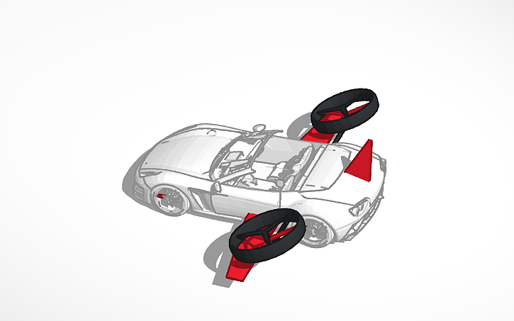 3D design Flying Car - Tinkercad