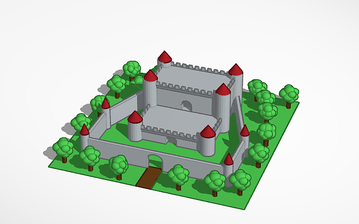 3D design Castle - Tinkercad