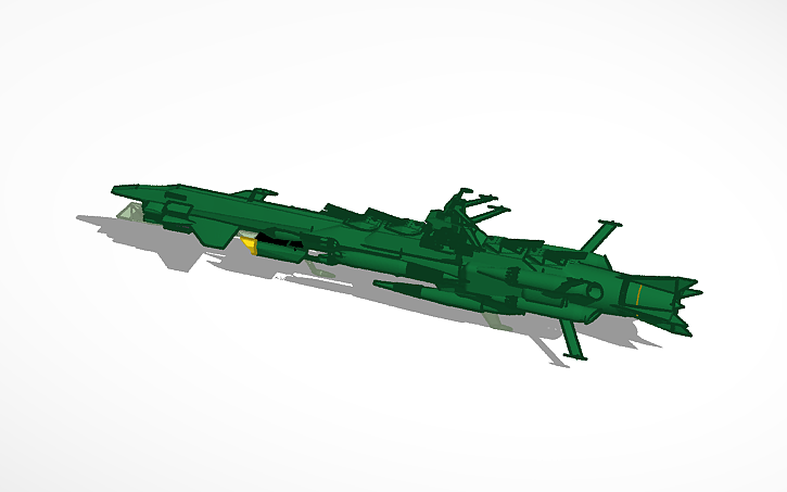 3d Design Space Battleship Landromède Tinkercad