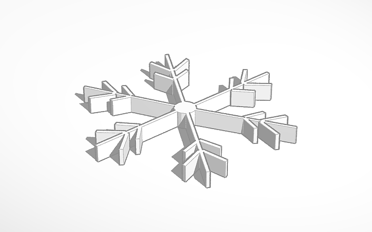 3D design SnowFlake | Tinkercad