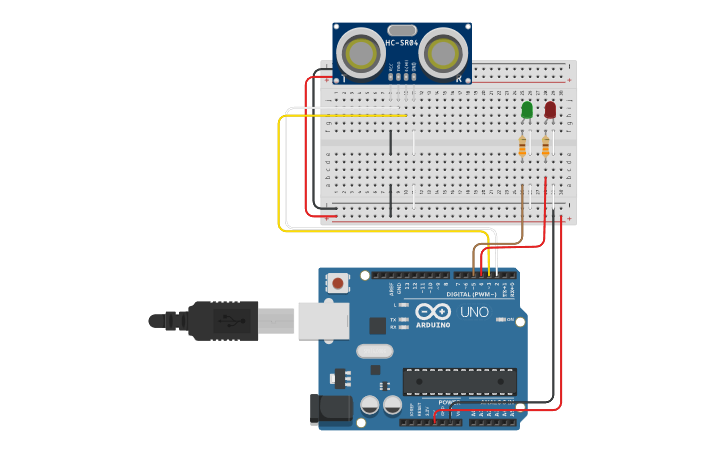 Circuit design Practica 23 - Tinkercad