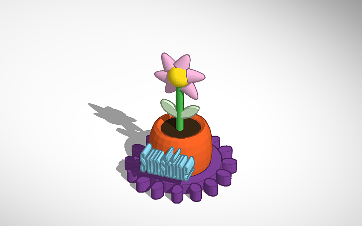 3D design Flower Pot - Tinkercad