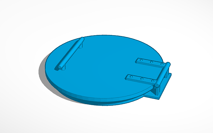 3D design tank roof hatch - Tinkercad