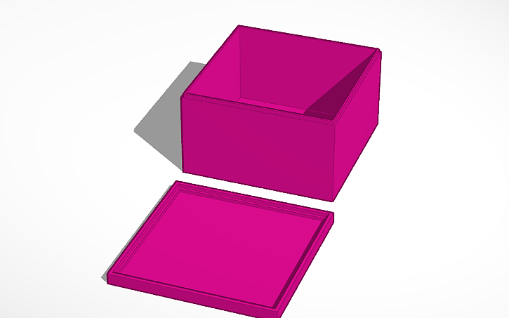 3d Design Box With Lid Tinkercad