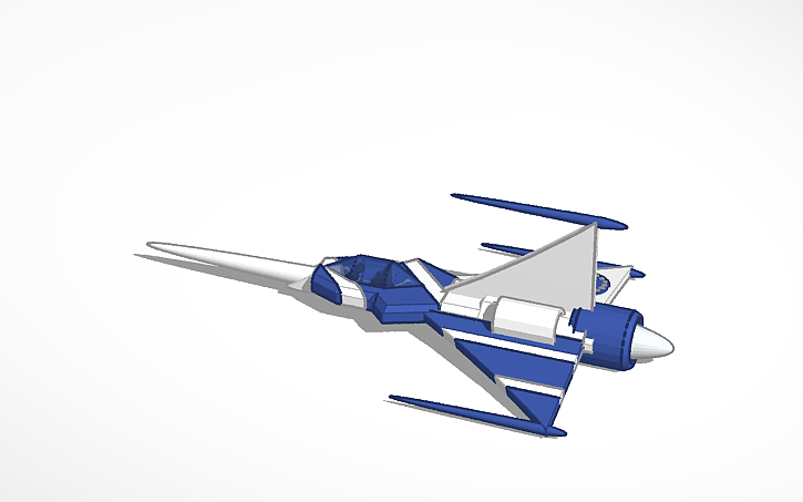 3D design CosmoZero Spaceracer Starship | Tinkercad