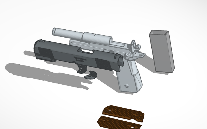 3D design Copy of S&W 1911 Pistol - Tinkercad