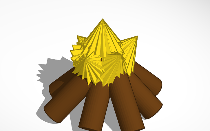 3D design campfire | Tinkercad