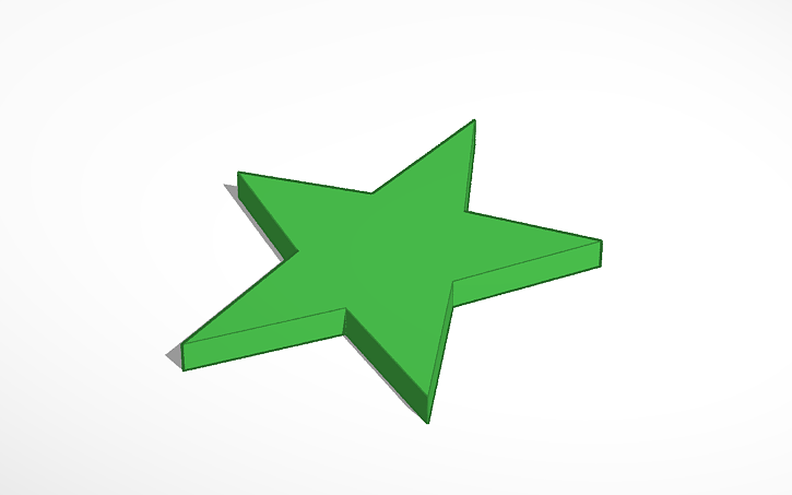 3D design star - Tinkercad