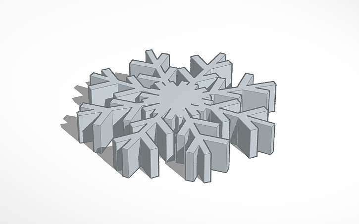 3D design Mast snowflake - Tinkercad