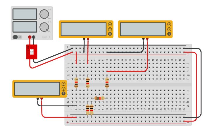 Circuit design Challenge 2 - Current | Tinkercad