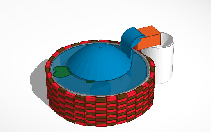 3D design Waterfall Fountain | Tinkercad