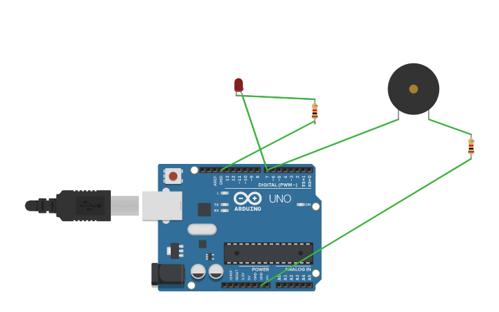 Circuit design led - Tinkercad