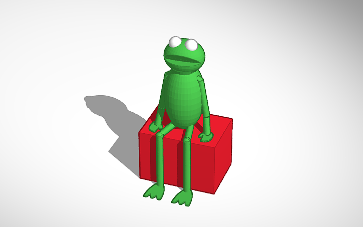 3D design Frog - Tinkercad