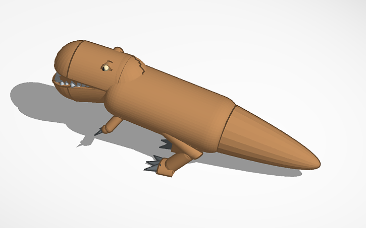 3D design T-Rex - Tinkercad