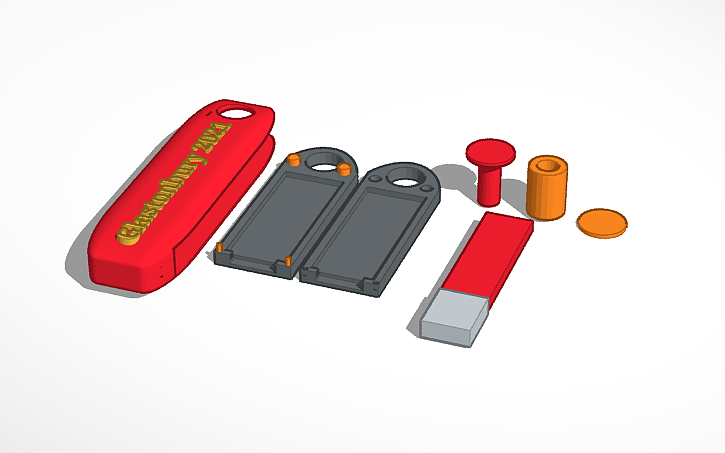 3D design Glastonbury 2021 USB - Tinkercad