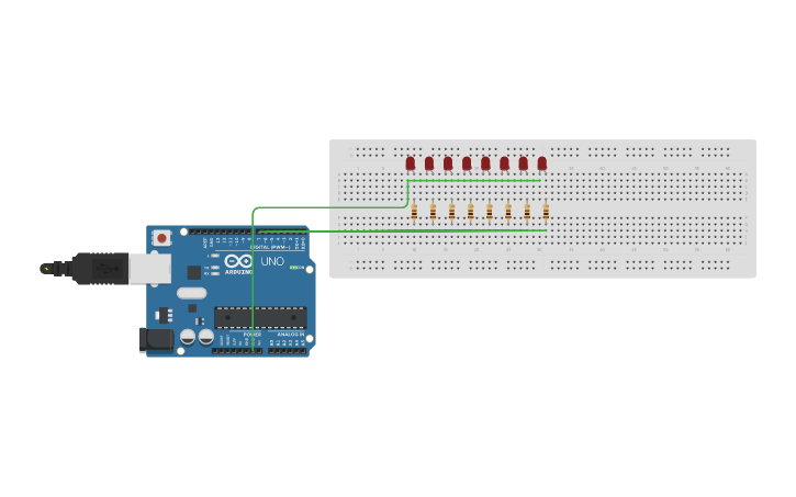 Circuit Design Led Pattern Tinkercad