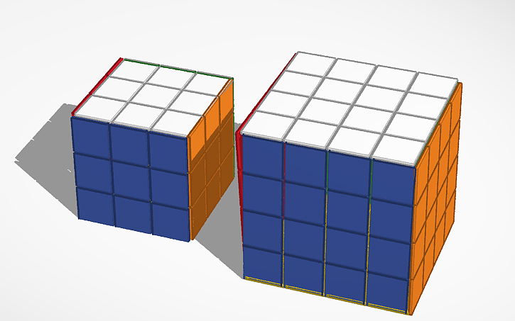 3D design rubik s cube 34 - Tinkercad