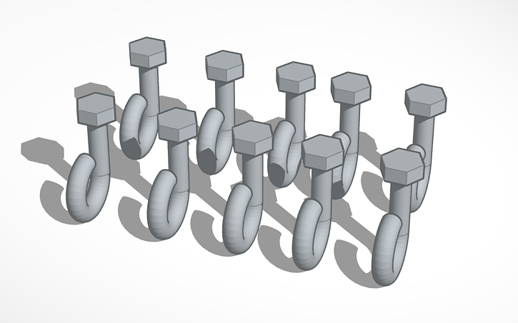 3D design Mosquito Net Hook | Tinkercad