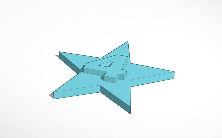 3D design Number - Kindergarten- Numbers and Counting - Tinkercad
