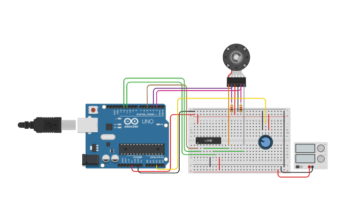 Circuit Design Pid Control Motor With Encoder Tinkercad