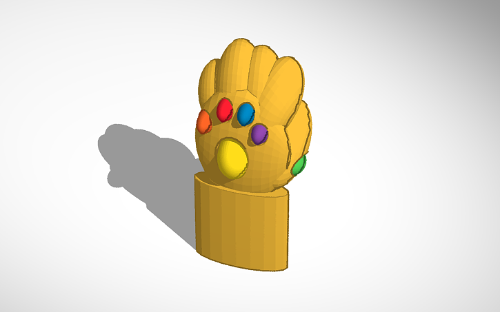 3D design Infinity Gauntlet - Tinkercad