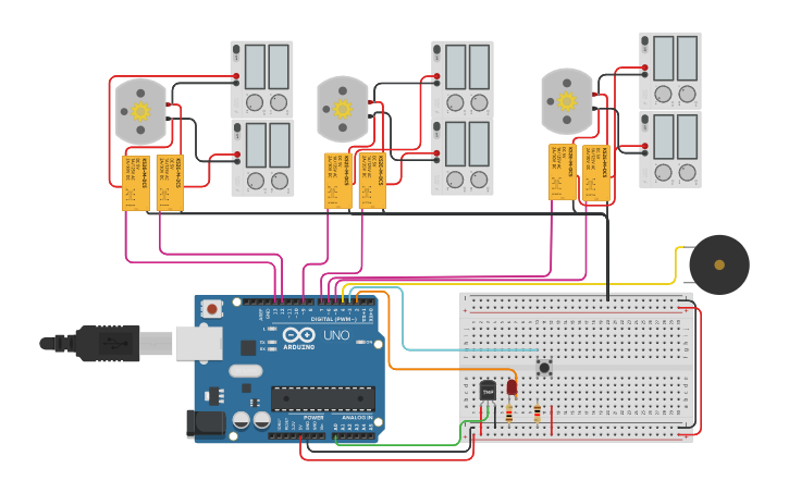 Circuit design Arduino CW | Tinkercad