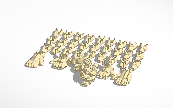 3D design huggy wuggy puppet skeloton - Tinkercad