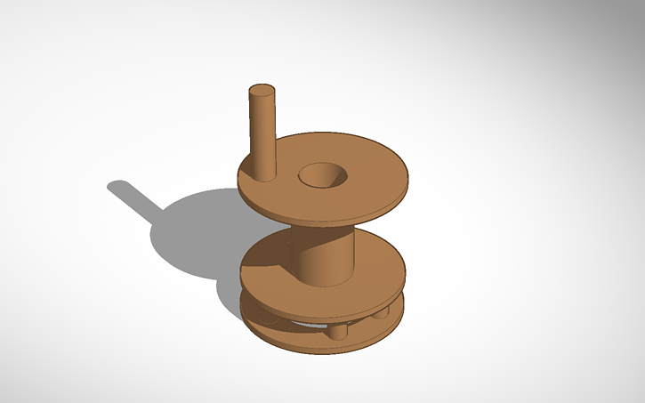 3D design pulley system - Tinkercad