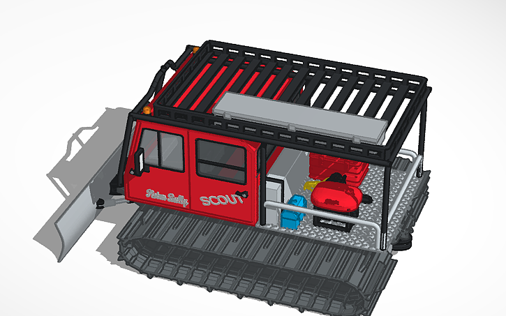 3D design Pisten Bully Scout - Tinkercad