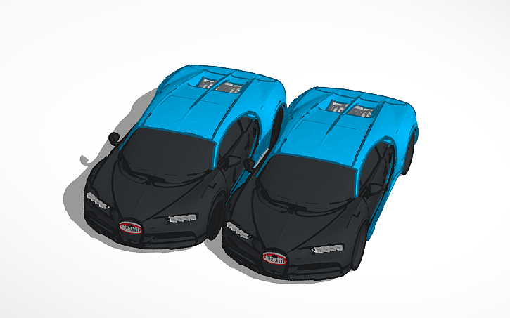 3D design Bugatti Chiron - Tinkercad